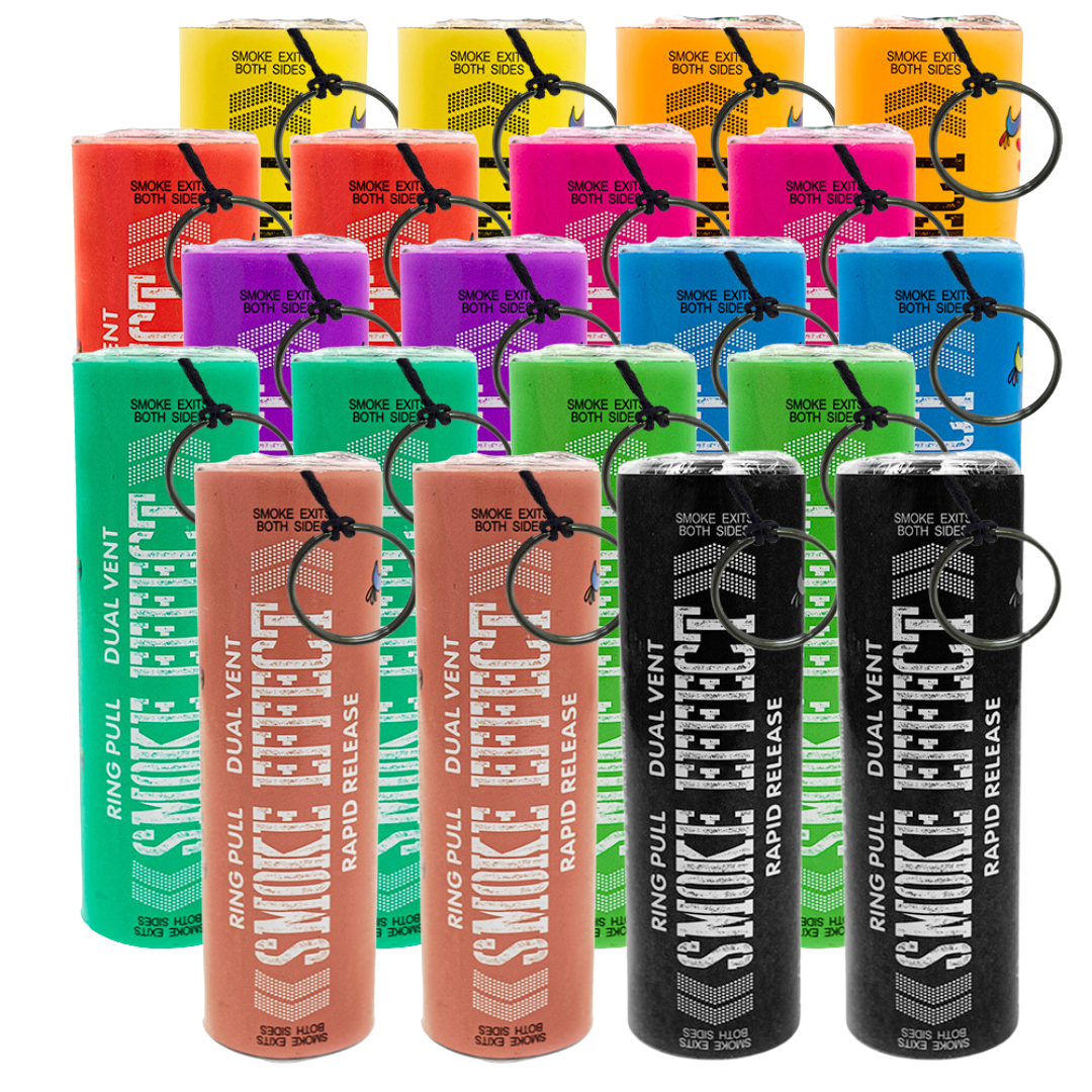 Dual Vent Smoke Bomb 20 Pack – Smoke Effect