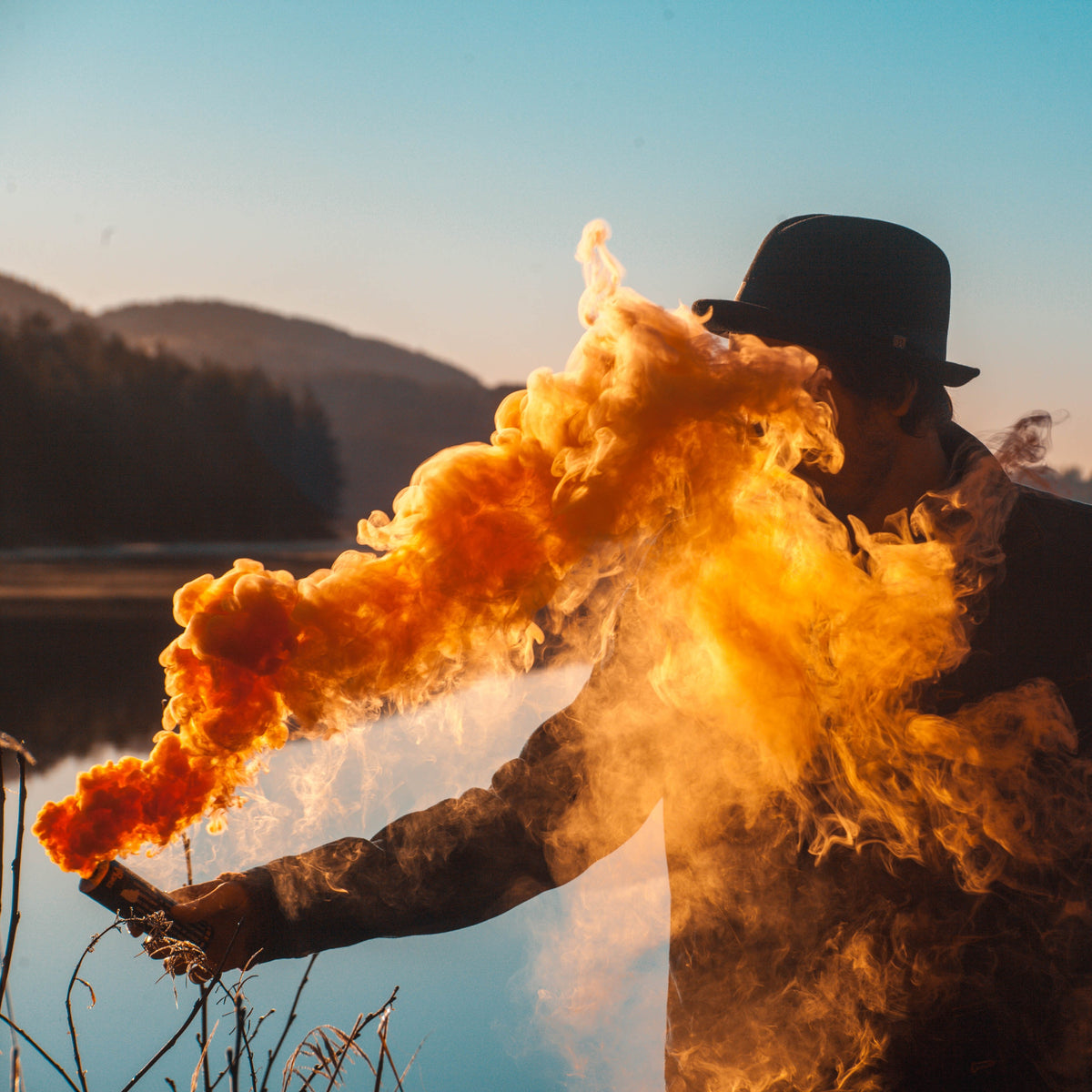 Ring Pull Mini Smoke Bomb (Orange) – Smoke Effect