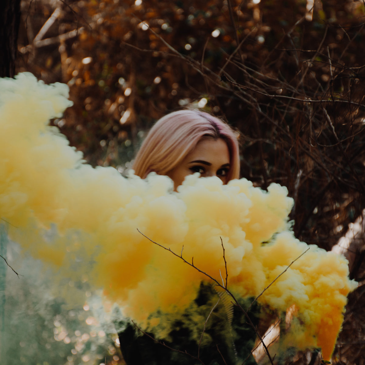 Ring Pull Mini Smoke Bomb (Yellow) – Smoke Effect